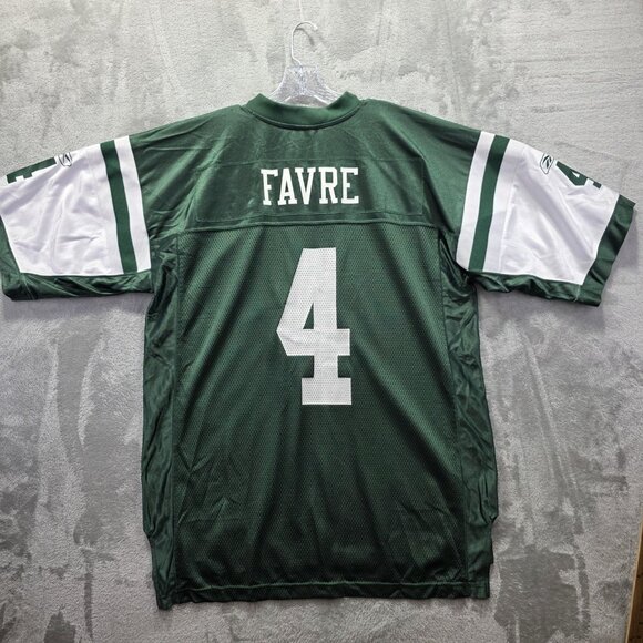 Reebok | Shirts | New York Jets Jersey Mens Large Nfl Football Brett ...